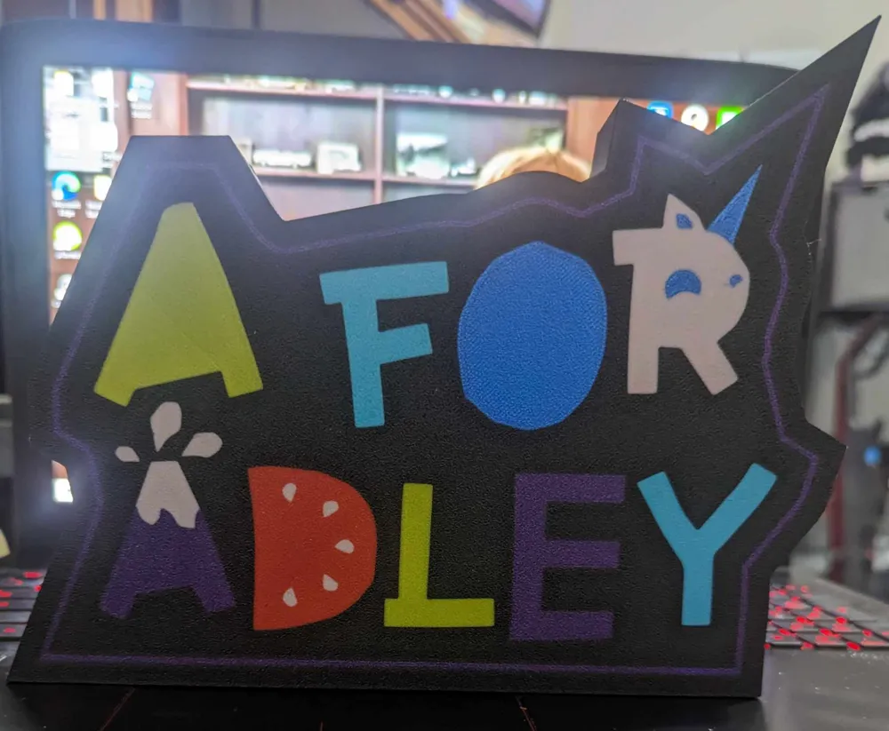 A for Adley Light Box by jrob109 - MakerWorld