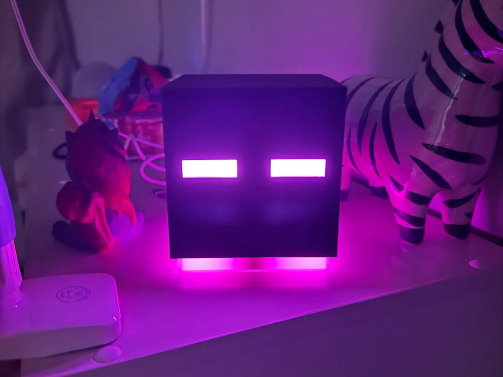 Minecraft Enderman Light Box - Free 3D Print Model - MakerWorld