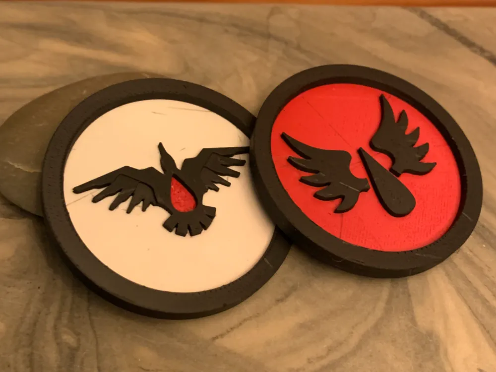 Blood Angels, Blood Ravens Badge by Meatloaf - MakerWorld
