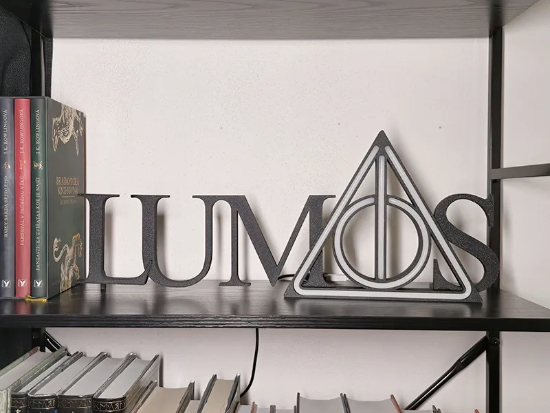 Lumos lamp with Deathly Hallows symbol by lufree.cz - MakerWorld