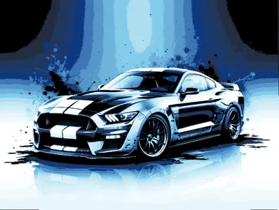Hueforge Fan Art - Movie Car Series - Ford Mustang Shelby GT500 - Need ...