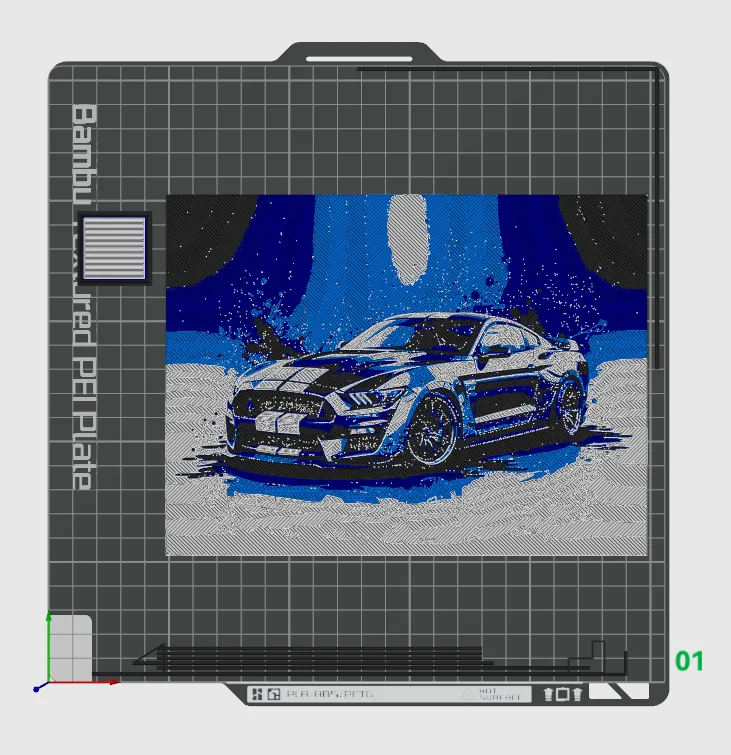 Hueforge Fan Art - Movie Car Series - Ford Mustang Shelby GT500 - Need ...