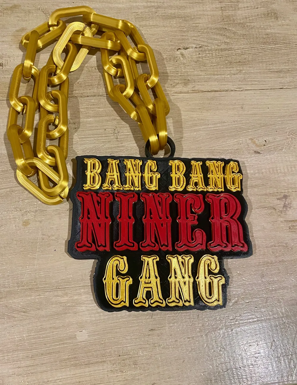 Niner gang Hype Chain Pendant - Free 3D Print Model - MakerWorld