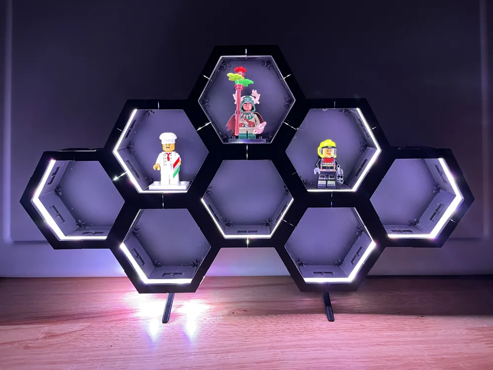Mini Figure Glowing Hex Display by EngWorks MakerWorld: Download Free ...
