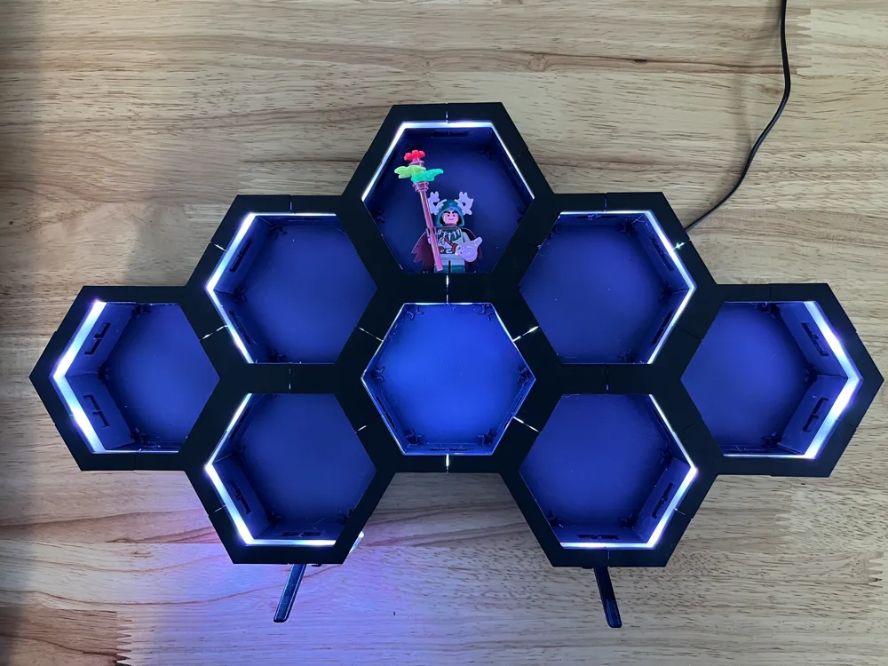 Mini Figure Glowing Hex Display by EngWorks MakerWorld: Download Free ...