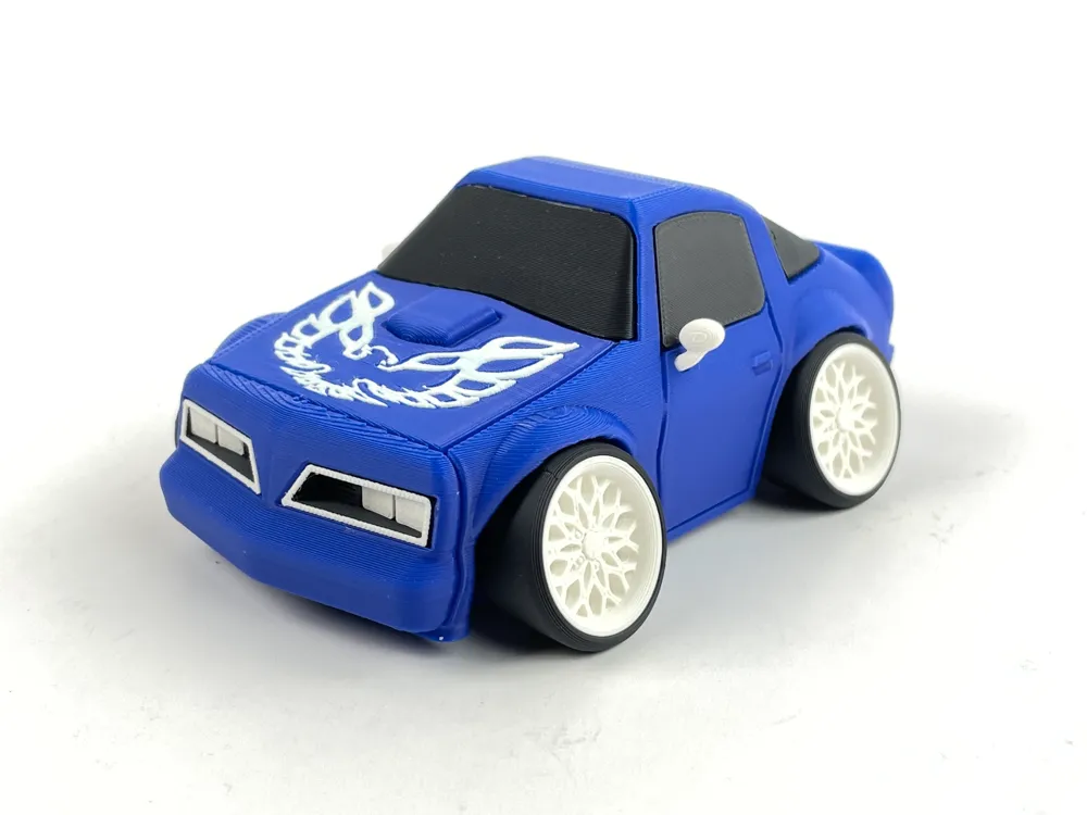Tooned FIREBIRD TRANS AM - Free 3D Print Model - MakerWorld