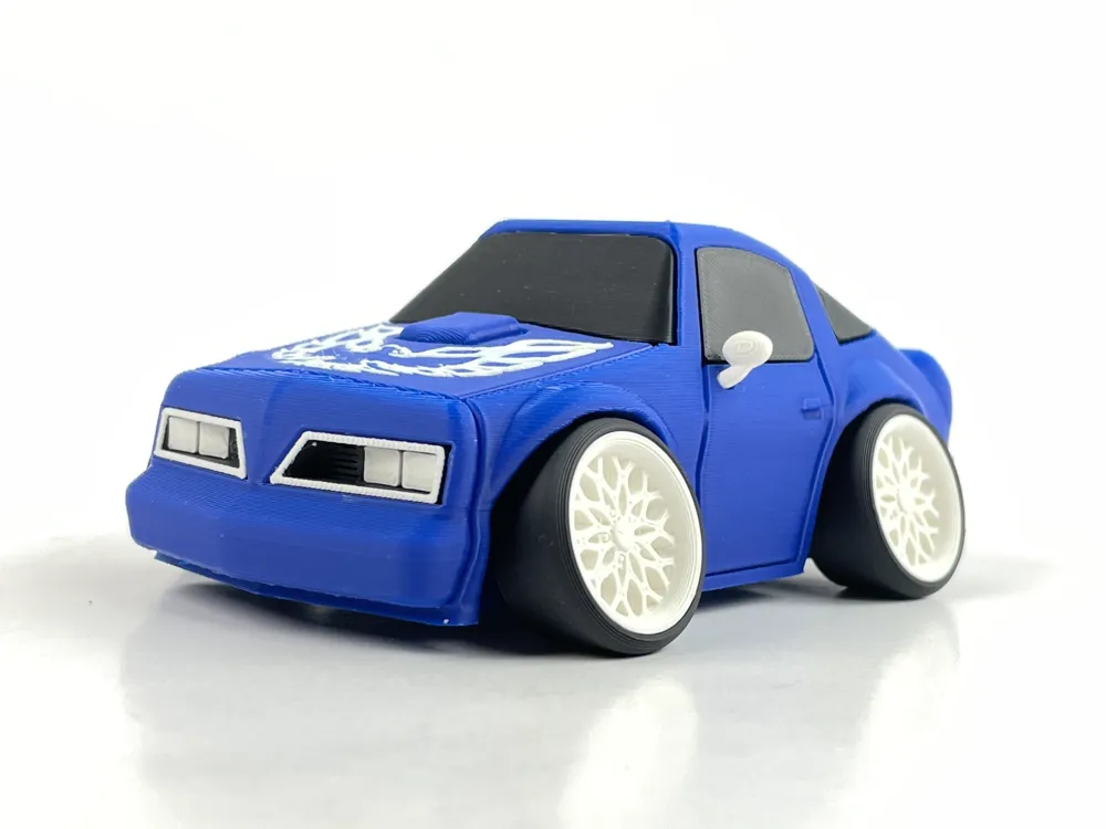 Tooned FIREBIRD TRANS AM - Free 3D Print Model - MakerWorld