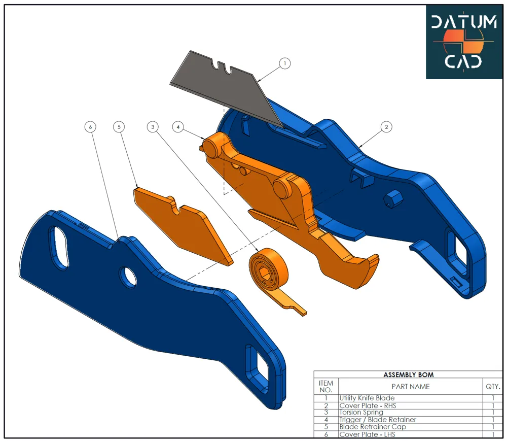 Safety Box Opener (Utility Knife) by DatumCAD MakerWorld: Download Free ...