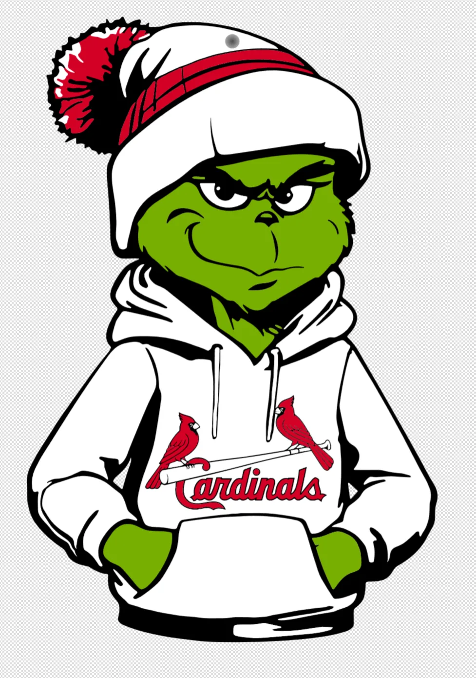Grinch St. Louis Cardinals Christmas Ornament - Free 3D Print Model ...