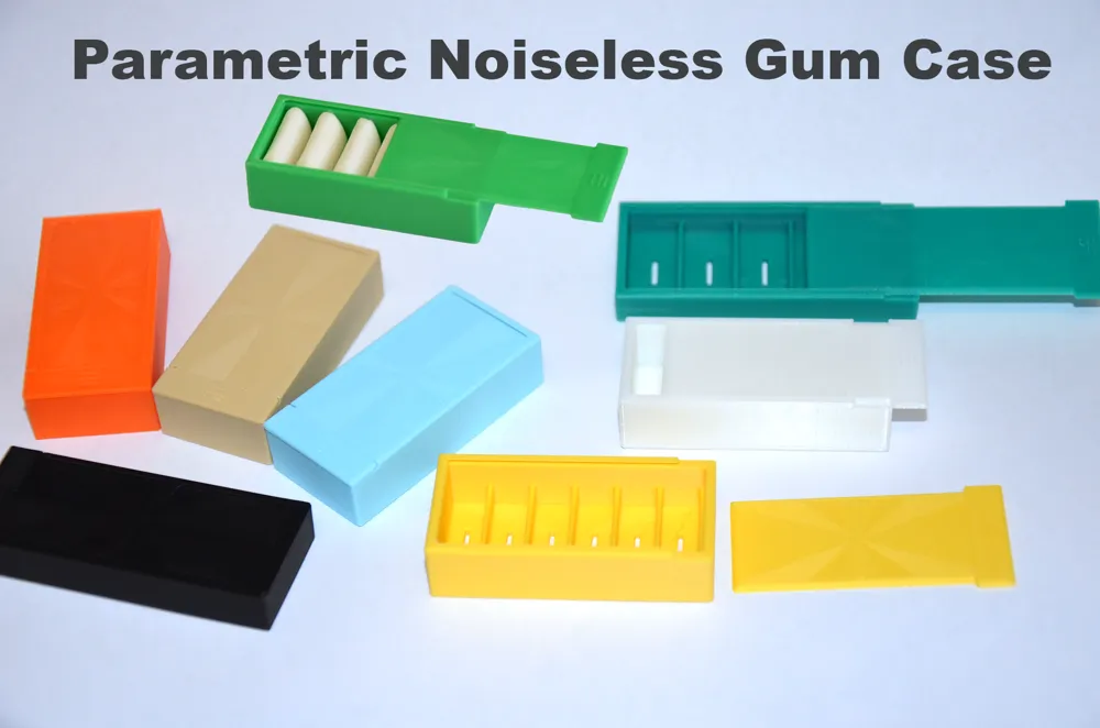 Noise-Canceling Chewing Gum Case (parametric) by Redev22 - MakerWorld
