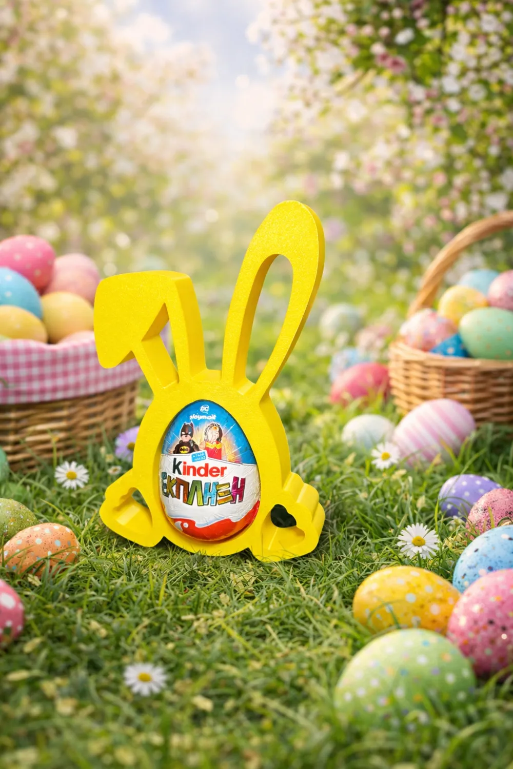 Easter Bunny Holder for Kinder Surprise Egg - Free 3D Print Model ...
