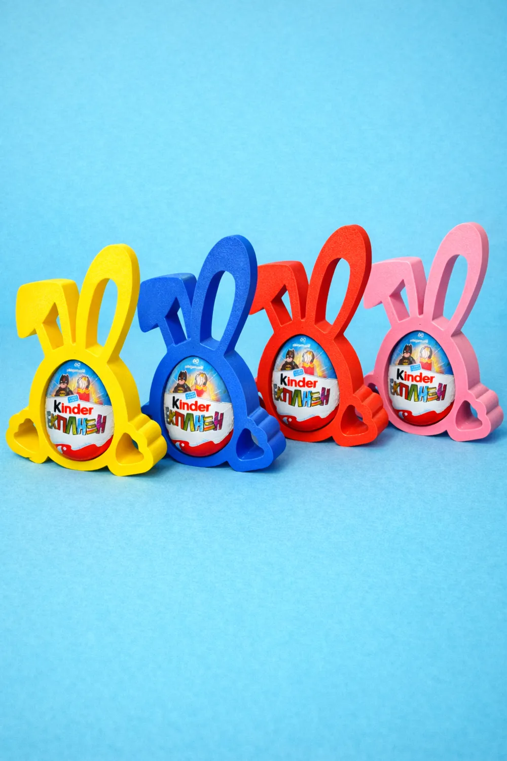 Easter Bunny Holder for Kinder Surprise Egg - Free 3D Print Model ...