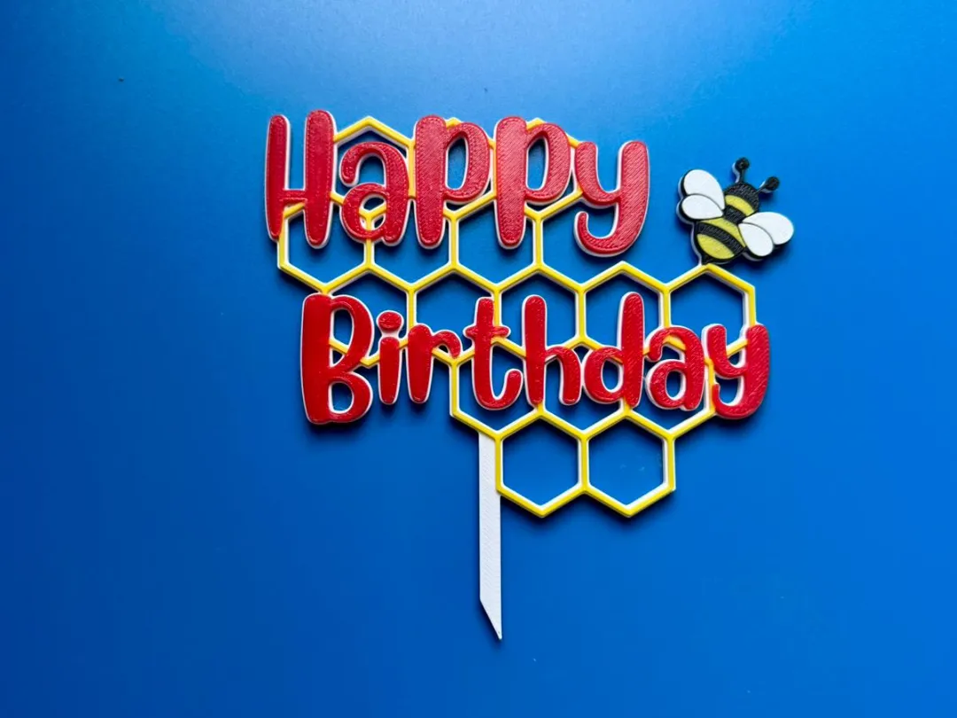 Cake Topper Bumblebee inspired - Free 3D Print Model - MakerWorld