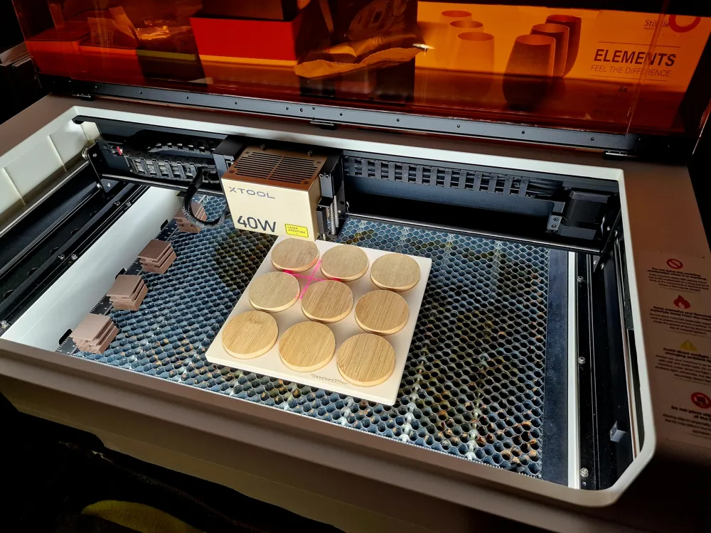 Jig/Template for Bottle Opener Ø 63mm - xTool S1 - Free 3D Print Model ...