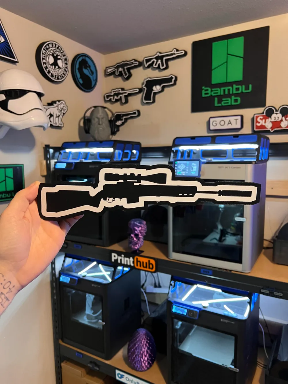 Sniper Rifle v2 LED Lamp by Codyinbody3 - MakerWorld