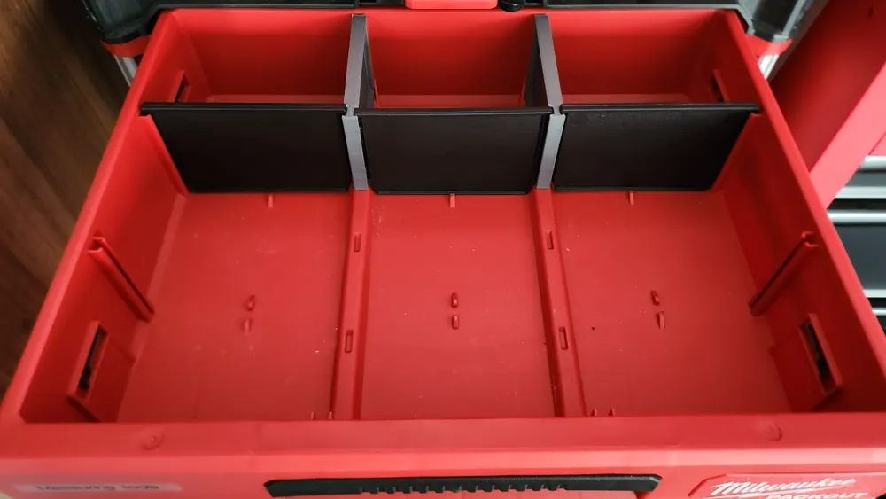 Partial dividers for Packout 3-drawer toolbox by DP design - MakerWorld