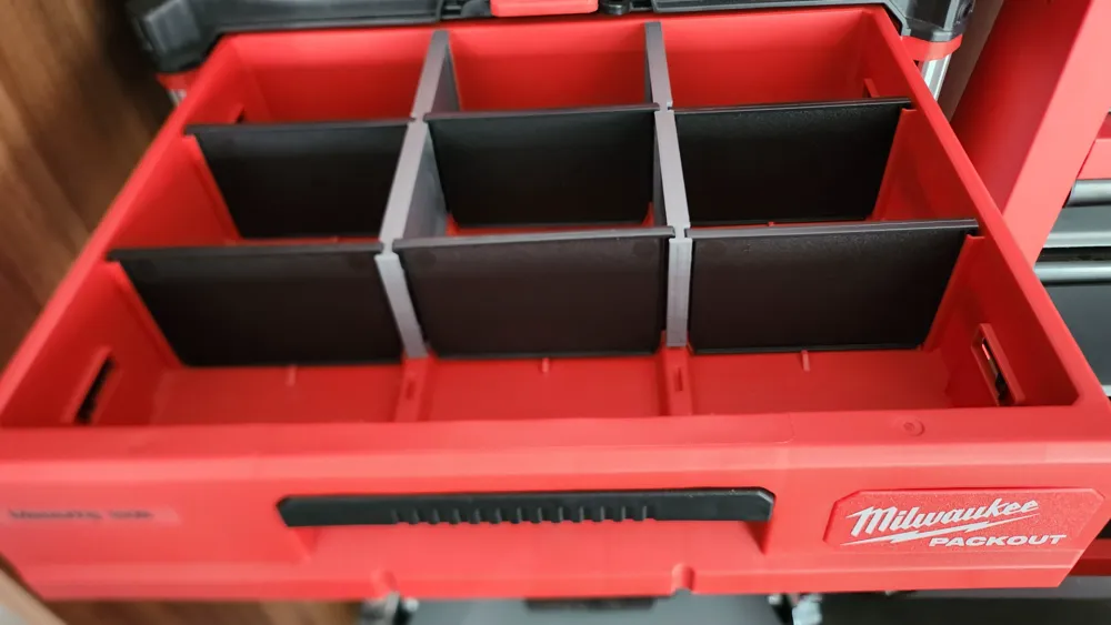 Partial dividers for Packout 3-drawer toolbox by DP design MakerWorld ...