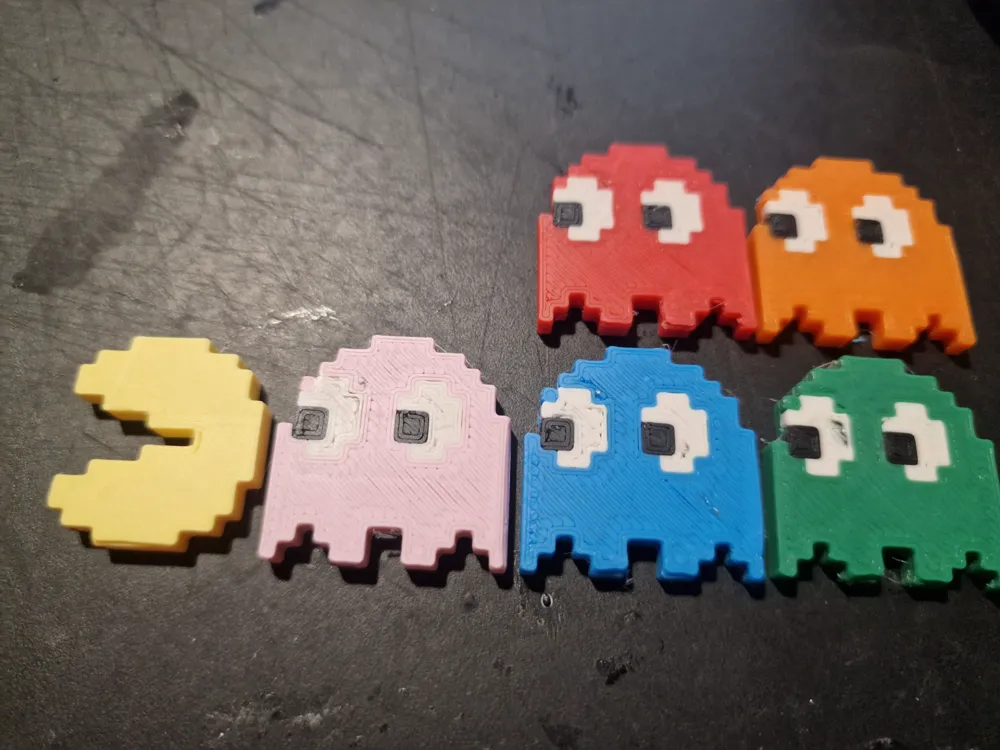 Pac Man magnets by QuiqueCrimson - MakerWorld