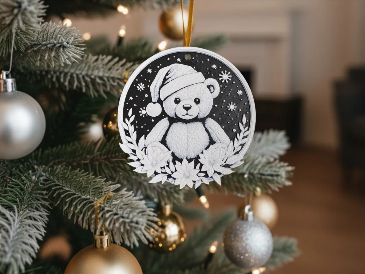 Decoração de Urso de Pelúcia de Natal por 3D Layered Studio MakerWorld ...