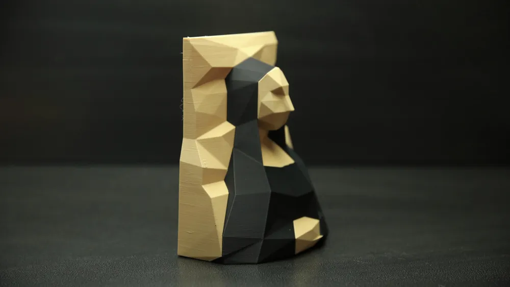 Serie berühmter Gemälde Mona Lisa Low-Poly-Kunstornament 15cm/10cm ...