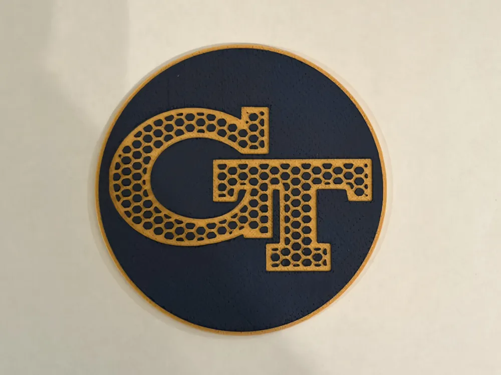 Georgia Tech Honeycomb Coaster - Free 3D Print Model - MakerWorld