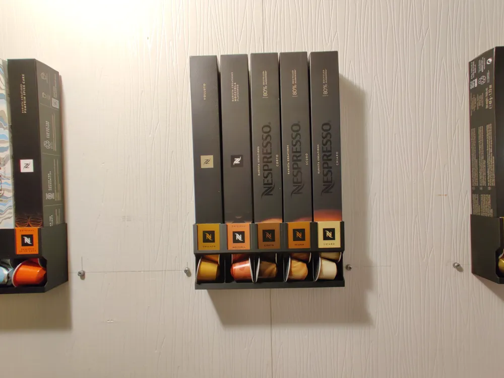 Wall-mounted Nespresso Capsule Dispenser Remixed by Maff^ MakerWorld ...