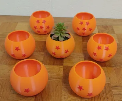 dragon ball pots 7 stars by Sting2311 - MakerWorld