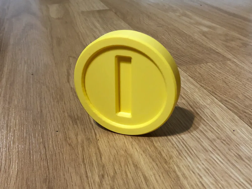 Super Mario Coin - Free 3D Print Model - MakerWorld