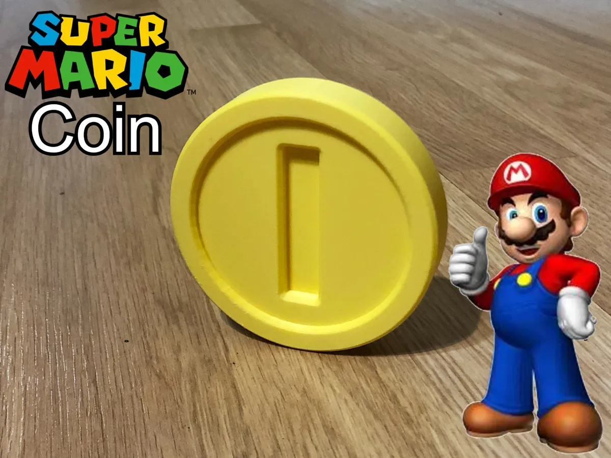 Super Mario Coin - Free 3D Print Model - MakerWorld
