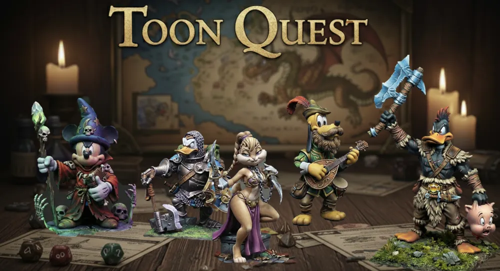 Toon Quest: Fantasy-RPG-Miniaturen-Pack – Kostenloses 3D-Druckmodell ...