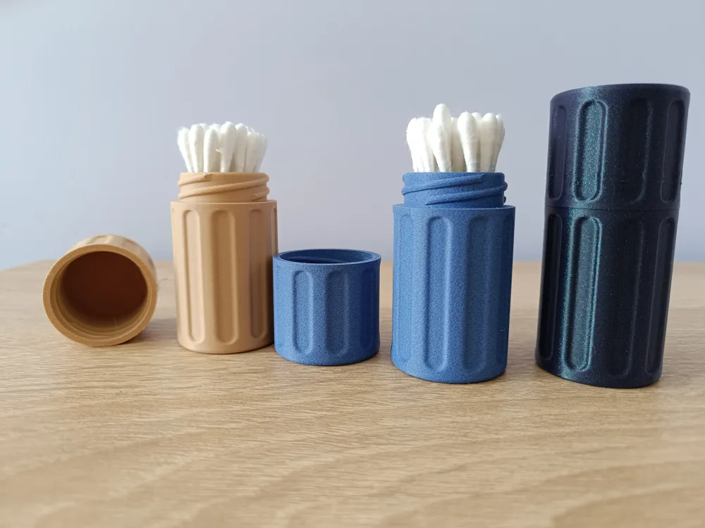Q-tip travel case,container - Free 3D Print Model - MakerWorld