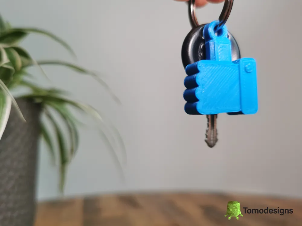 Mini Thumb Up Keychain by TomoDesigns MakerWorld: Download Free 3D Models