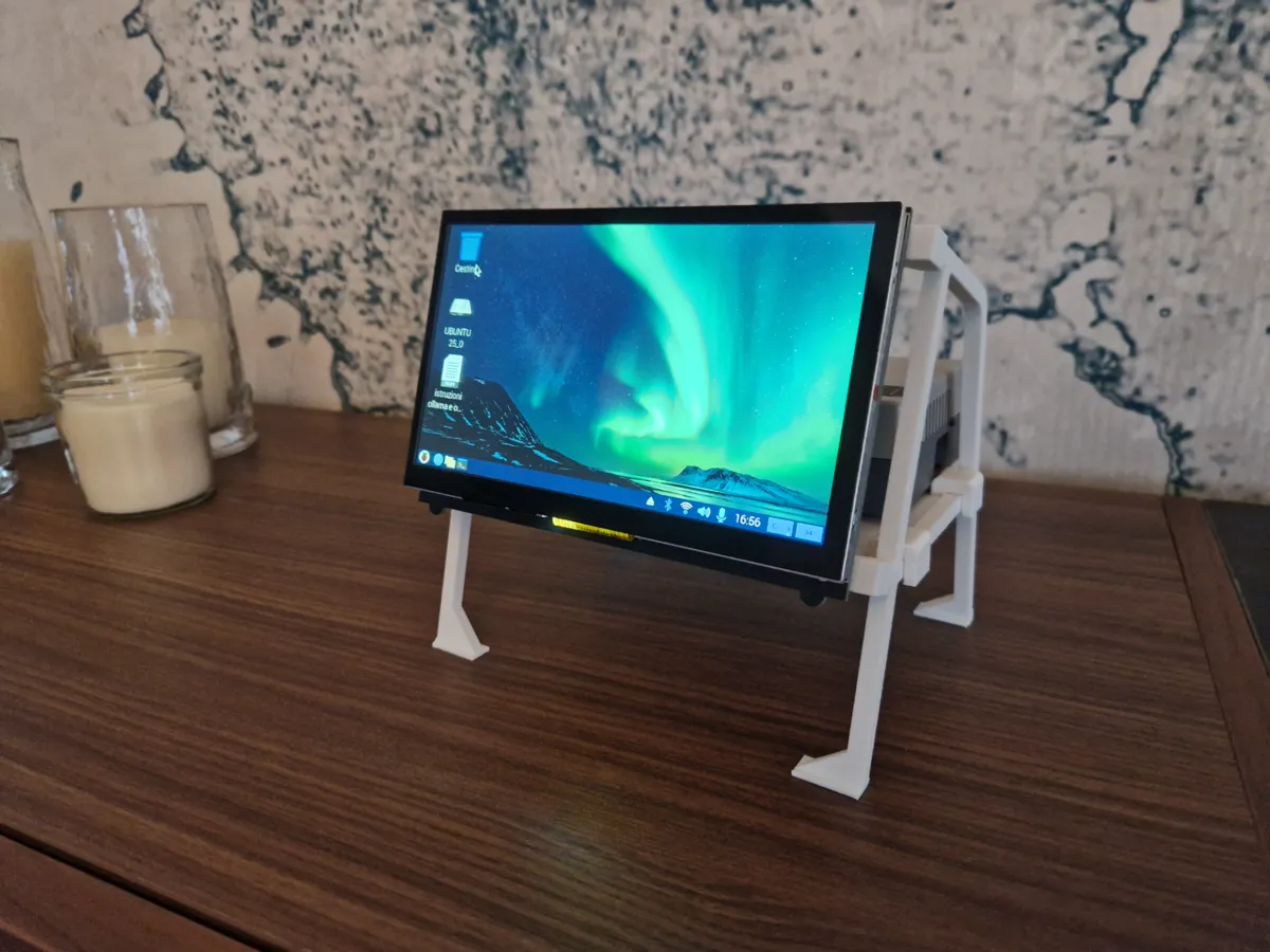 Soporte de pantalla de 7 pulgadas Raspberry Pi por 3D_mechaengineer ...