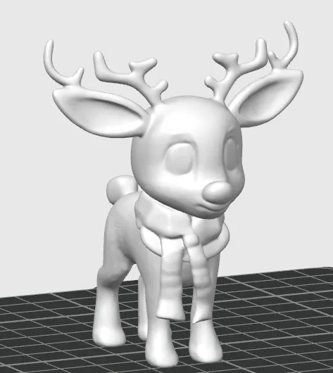 Cute Christmas Reindeer • Chibi Rudolph Decoration - Free 3D Print ...