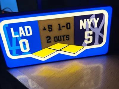 Dodgers vs Yankees top of the 5th by elmo911 - MakerWorld