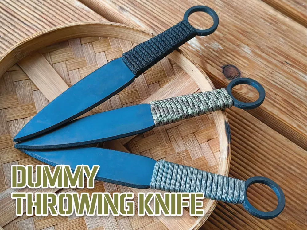 Dummy Throwing Knife (airsoft/larp/etc) by samulski MakerWorld: Download Free 3D Models