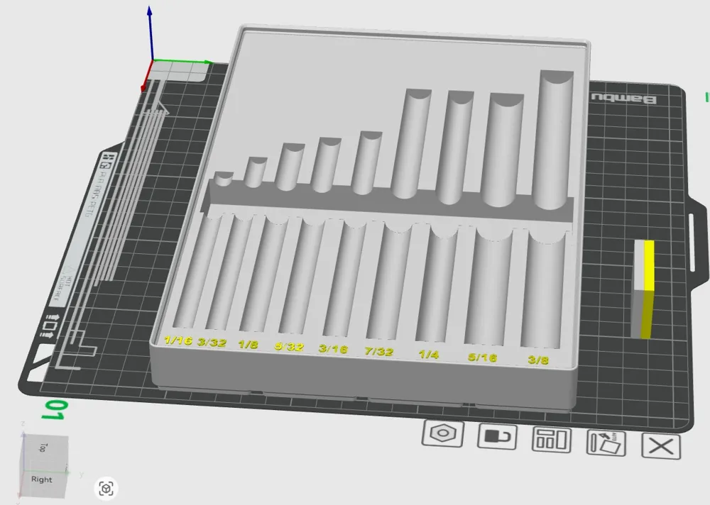 Tekton 9 piece Pin Punch Set Gridfinity Storage by Dave MakerWorld: Download Free 3D Models