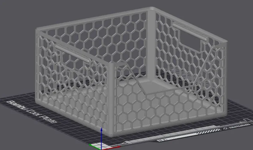 Stackable Organizer Bin Hex V1 - Free 3D Print Model - MakerWorld