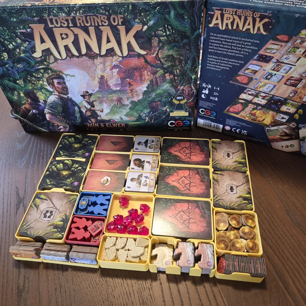 Lost Ruins of Arnak - Board Game Insert - Free 3D Print Model - MakerWorld