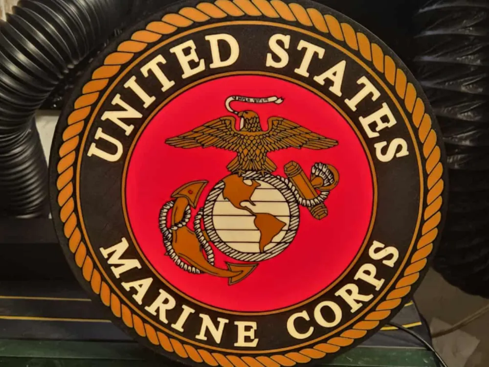 usmc lightbox - Free 3D Print Model - MakerWorld
