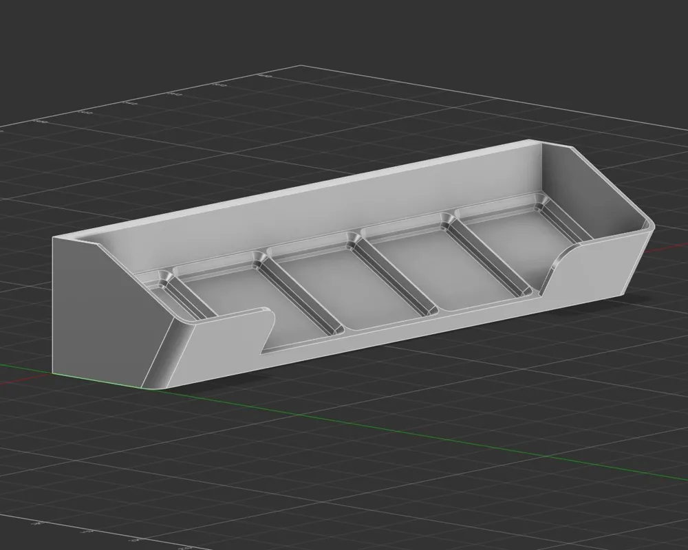 Multiboard x Gridfinity Angled Shelf - Free 3D Print Model - MakerWorld