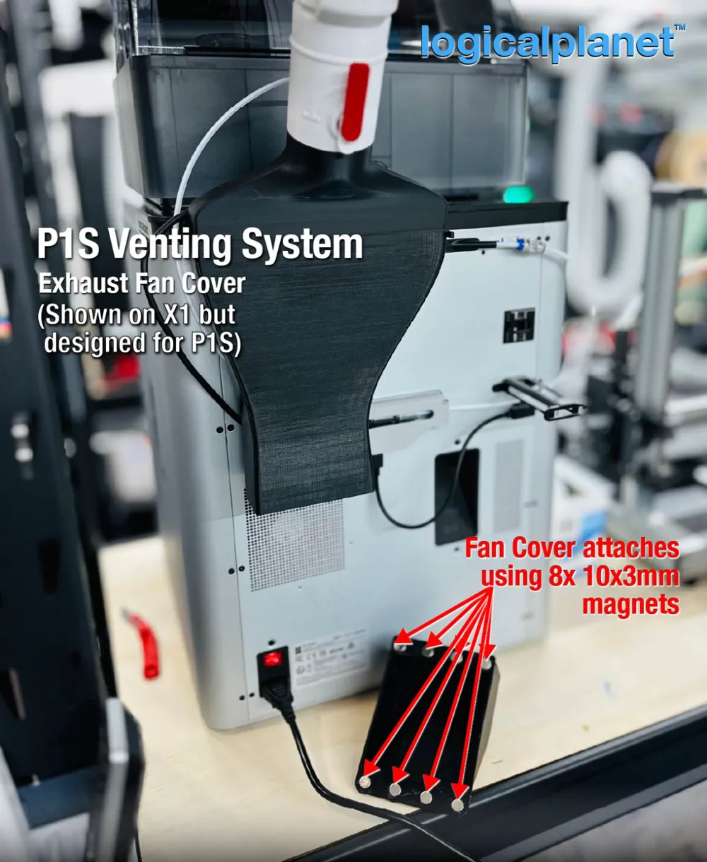 P1S Capture and Exhaust Venting System - Free 3D Print Model - MakerWorld