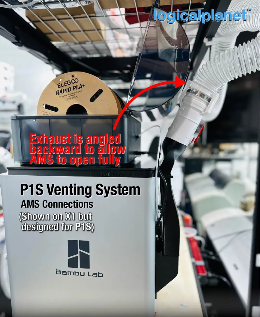 P1S Capture and Exhaust Venting System - Free 3D Print Model - MakerWorld
