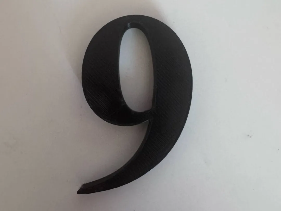 Number 9 for wall - Free 3D Print Model - MakerWorld