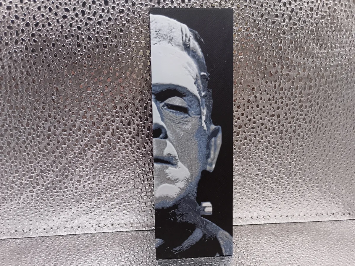 Frankenstein's Monster – Hueforge Bookmark - Free 3D Print Model ...