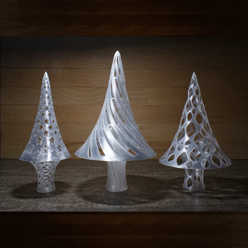 Trio of Christmas Trees - no supports & easy to print by OddPlasticity ...