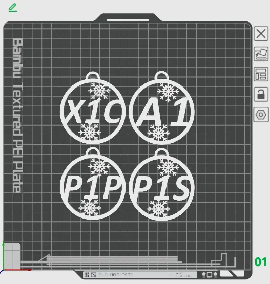 Bambu lab ornaments P1S/ P1P/ X1C/ A1 by Picobello MakerWorld: Download ...