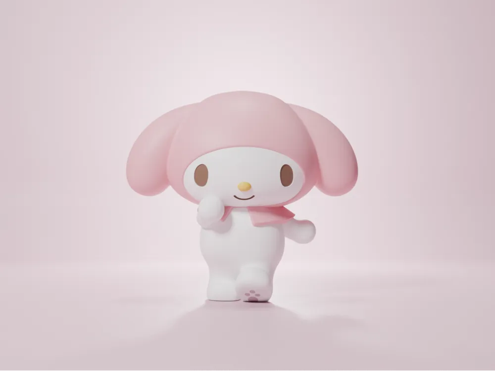 My Melody basic - Free 3D Print Model - MakerWorld