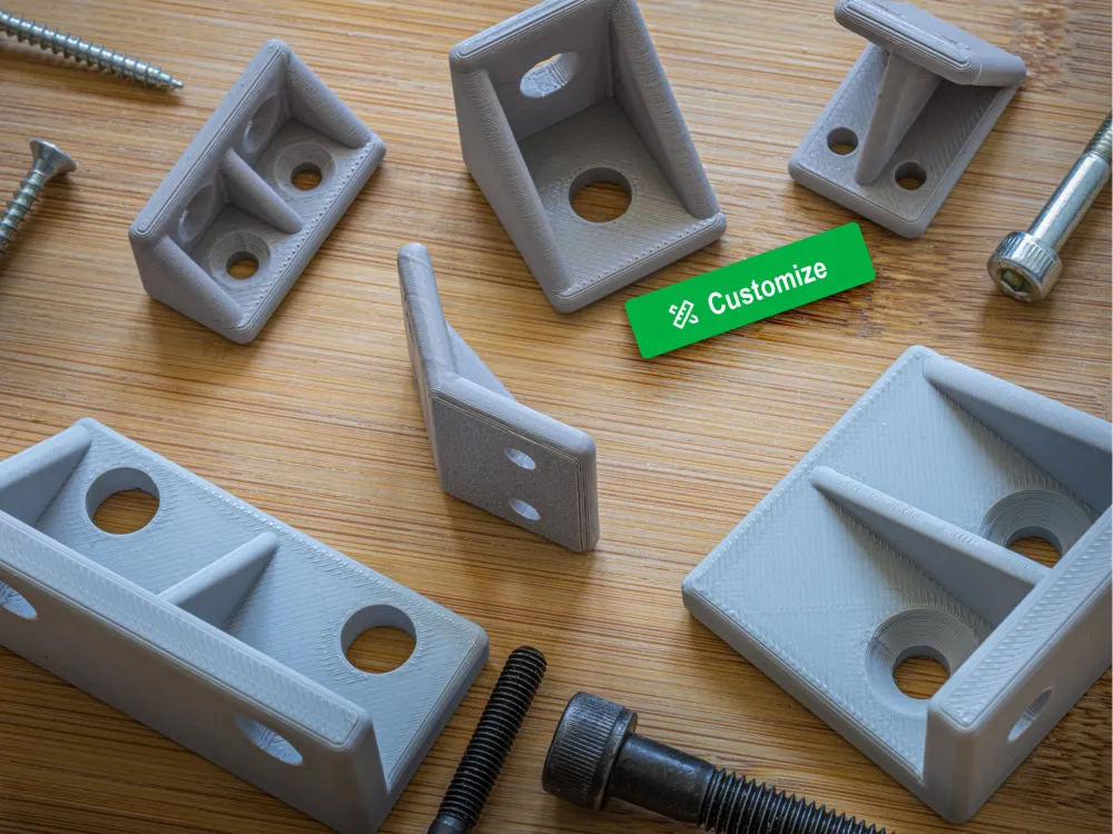 Staffa ad L angolare personalizzabile | Staffa per mensole - Modello di ...