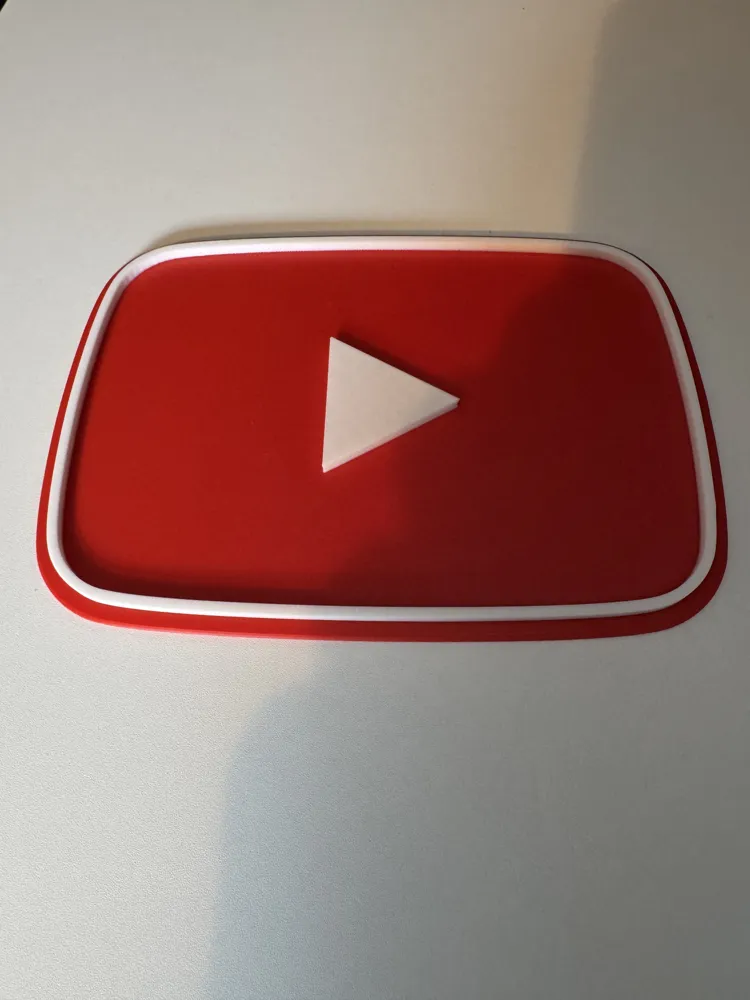 Modern YouTube Logo by JokerFuture MakerWorld: Download Free 3D Models